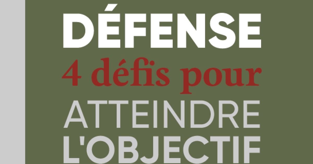 Défense : 4 défis pour atteindre l'objectif 3% en 2030 | Fondation IFRAP