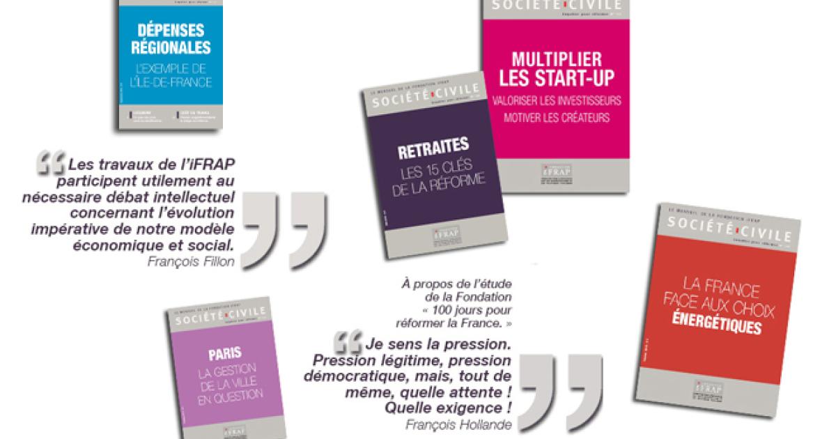 Sommaire des études de l'iFRAP déjà parues | Fondation IFRAP